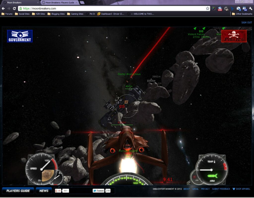 Moon Breakers: Browser-Based Action Space Combat Thingy - Space Game Junkie